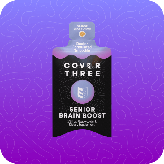 Senior Brain Boost Supplement | Improve Brain Function – Cover Three
